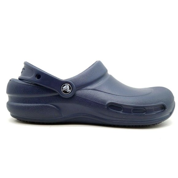 CROCS | Shoes | Crocs Navy Blue Slip Resistant Loafers Shoes Womens ...